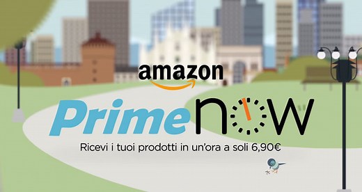 Amazon launches Amazon Prime Now in Italy