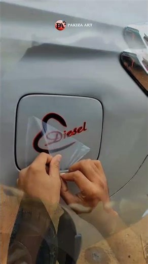Custom car name sticker with complete installation#pakizaart #carlifestyle #carlovers #carcraze