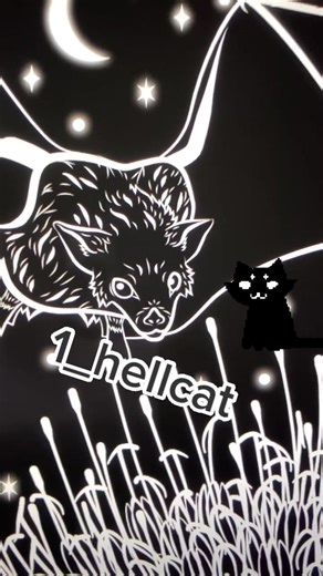 ✨🌵🦇✨🖤 Bats & pollination #art #stickers #stickerart #nature #bats #goth #flowers #bat #animals