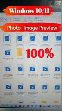 Windows 10 / 11 Photo Image Preview Not Showing #windows #smartphone #tech #youtube #short