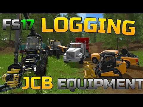 FARMING SIMULATOR 2017 | LOGGING EQUIPMENT | PRODUCING WOOD CHIPS | JCB