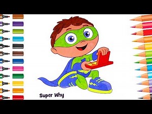 Super Why Speed Coloring Pages for Kids