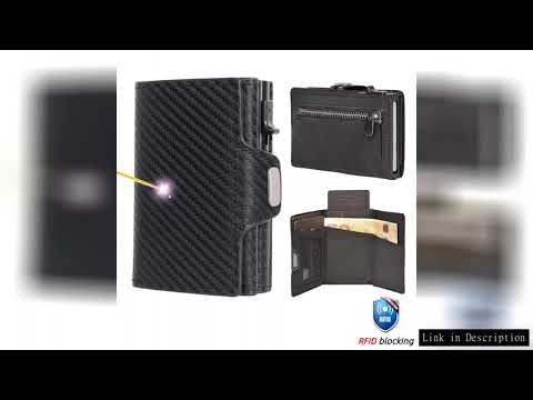 YATBEST Fashion True Pickup Bag Automatic Pop up Metal Wallet RFID Anti theft Brush Large Capacity C