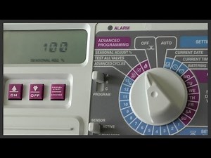 Using the Advanced Cycles feature on a sprinkler timer