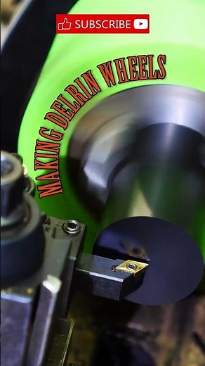 DIY CNC Machine - Making DELRIN wheels on the lathe | SimplyWiser