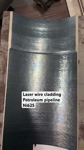 Laser wire cladding petroleum pipeline #lasercladding #petroleumpipe#pipe #lwd #lasercladdingmachine