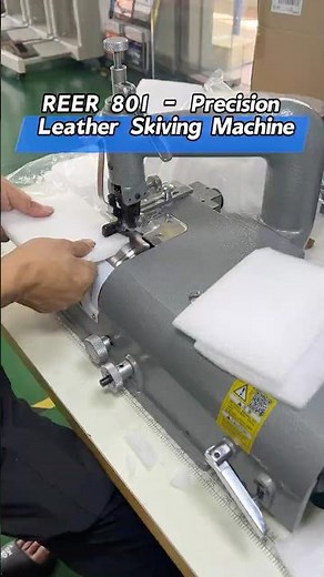 “Real Test! REER 801 Foam & Leather Skiving Machine | Perfect Edges for Upholstery & Leather Goods”