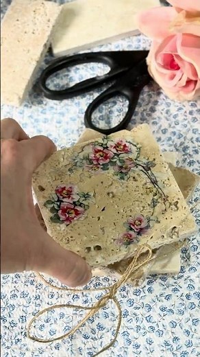 Quick DIY Hack: Tile Coasters with a Floral Twist-See How Easy This Is!