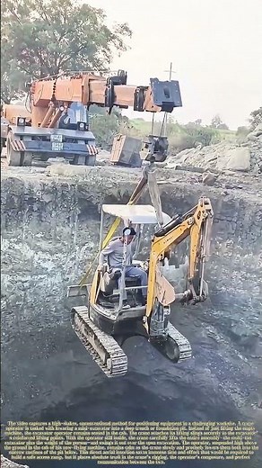 The Aerial Commute: When a Crane Becomes an Elevator for Man and Machine