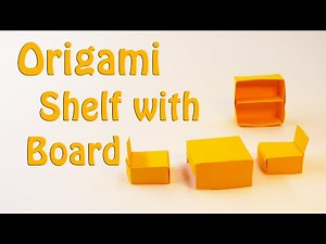 🔴Origami shelf🔴 - How to Make Paper Shelf with Shelf Board!(6 Minutes)