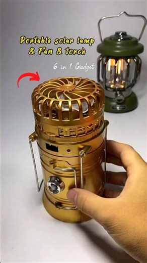 🔥 Mini Solar Lamp & Fan 😯 unique gadgets #shorts #gadgets #shortvideo