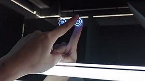 Getpro 36 in. W x 36 in. H Large Square Frameless Defogger Touch Sencer Wall Mounted Smart LED Bathroom Vanity Mirror in Silver GM-BR36