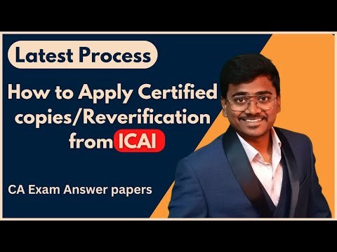 certified copies or Reverification of marks from ICAI How to apply|| CA Final,CA Inter