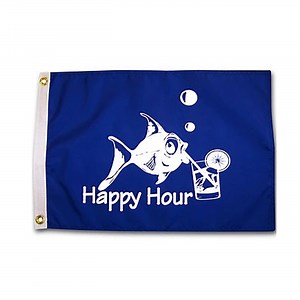 [Hot Item] Cheap High Quality 100%Polyester Digital Printing Custom Fish Boat Flags