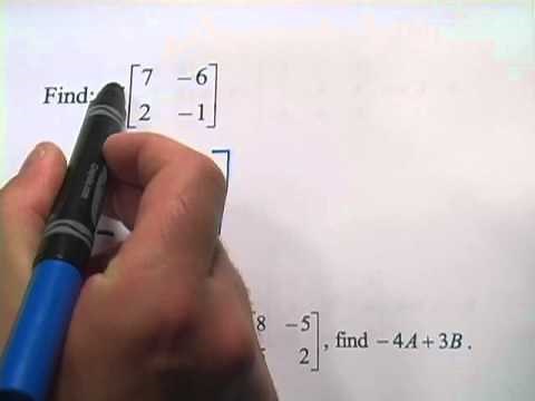 Multiplying Matrices by a Constant