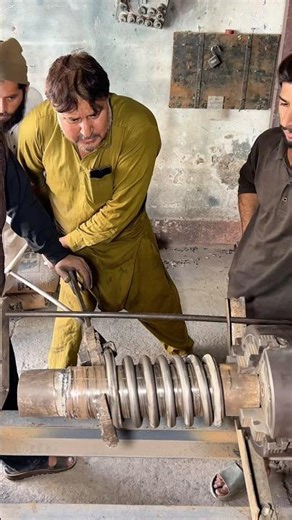 No Mistakes Allowed in This Massive Vehicle Spring Making 😳⚙️ #shorts