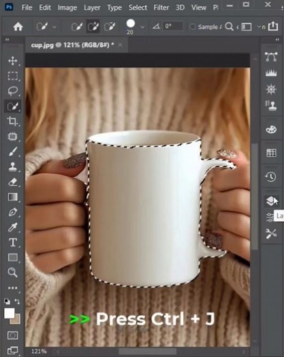 Photoshop Tutorial: How to Create a Realistic Cup Mockup Design #shorts #photoshop