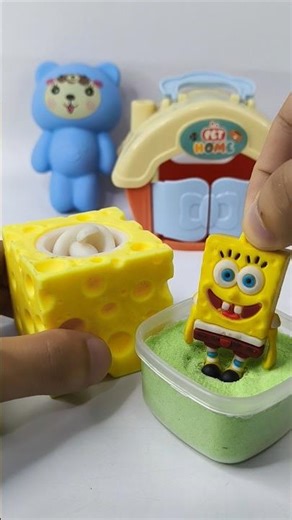 Satisfying Cheese Squishy and Cute SpongeBob cheese 🧀😵‍💫😵