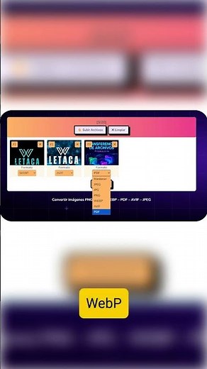 Convierte tus imágenes al instante ✅ JPG, PNG, WebP, PDF y más – ¡Sin instalar nada!