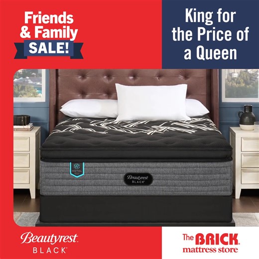 Our Friends & Family Sale is back! Shop the best deals of the season, including up to 50% off clearance mattresses in store. | The Brick