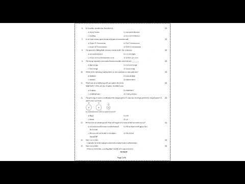 SAMPLE PAPER CLASS 8 SCIENCE