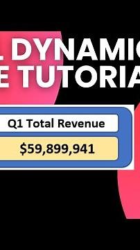 Excel dynamic shape tutorial for presenting data
