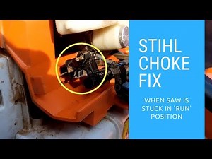 Stihl chainsaw choke fix