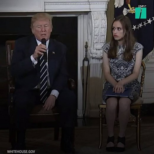 2.8M views · 88 reactions | At a "listening session" with survivors of school shootings and victims' families, U.S. President Donald J. Trump said he wants to arm 20 per cent of teachers — he says it's worked for pilots and airplane safety 樂 (via HuffPost) | Yahoo Canada | Facebook