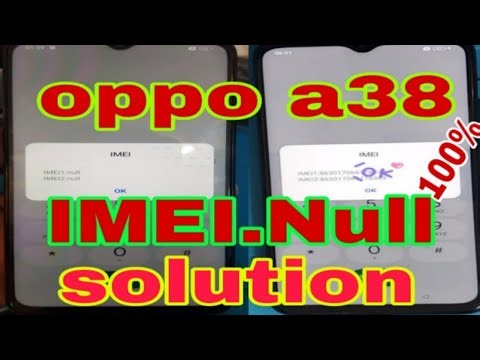 oppo A38 IMEI Null