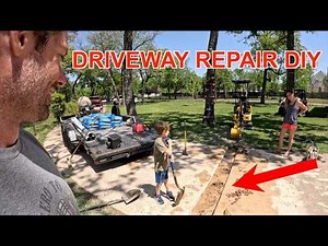 DIY driveway repair and drainage solution