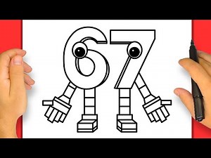 How to DRAW 67 | Steal a Brainrot | Roblox | Step by Step Simple and Easy