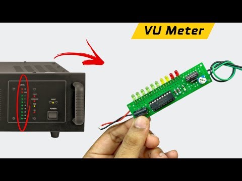 Audio VU Meter ।। How To Make LED VU Meter Using LM3914 IC ।। DIY VU Meter for Amplifier