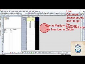 How to Multiply a Column by a Number in Origin