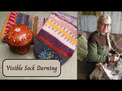 Visible Sock Darning