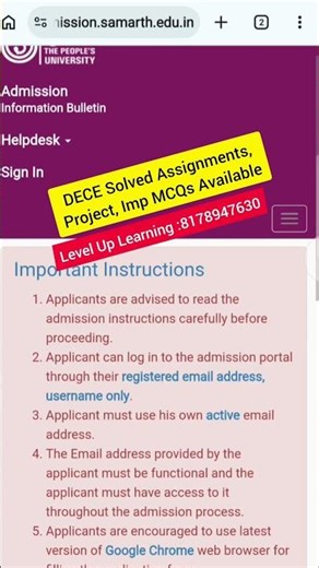 DECE Admission Last date extended Jan 2026 Level Up Learning Simran Gumber