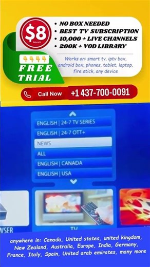 Get hooked with a FREE 24-HOUR TRIAL!https://wa.me/+14377900091