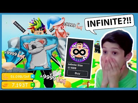 My Nephew Became The Biggest With Infinite Size Gamepass! | Roblox Lifting Simulator
