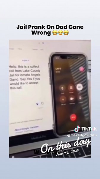 Jail Call Prank on Dad Featuring Angela David