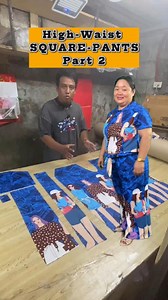 HighWaist Square-Pants Part 2 #diysquarepants #howtomakesquarepants #paanomanahingsquarepants #ootdsquarepants #squarepants | Team Buenaventura Sewing is Life -Team Buenas