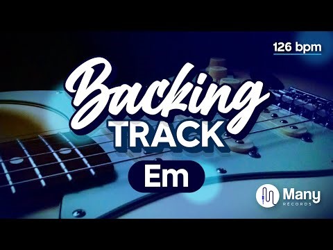 Backing track Em D C rock 126 BPM