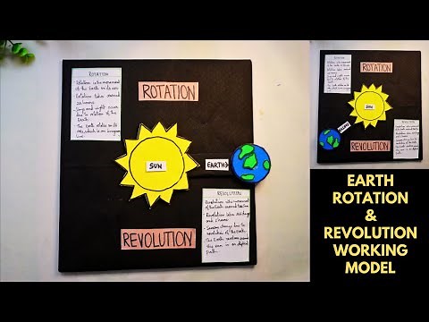 Earth Rotation & Revolution Working Model | Earth Sun Model | Science Project | Exhibition model