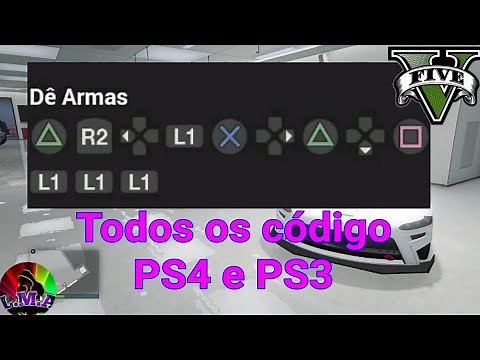 Todos os código do GTA 5 pra PS4 e PS3