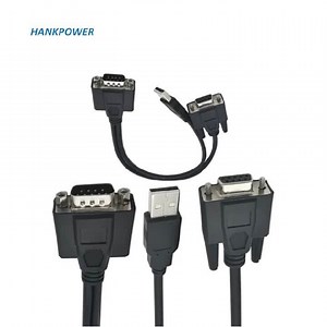 COM Port Cable DB9 Male to DB9 Female+USB DB9 USB Control Cable RS232 Serial Port Expansion Cable