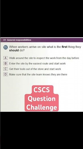 CSCS Test UK | CSCS Card UK 2024| #constructionsafety #cscscard #buildingcareers #english #exam