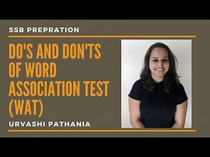 Do's and Don'ts of Word Association Test (WAT) in SSB | SSB WAT with answers | SSB WAT Practice Test