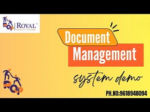 DMS Document Management System Demo & Implementation Contact: M.Suresh 📞 ‪+91 9618948094‬