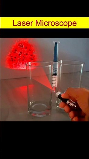 Awesome Laser Microscope Experiment To Do At Home #shorts