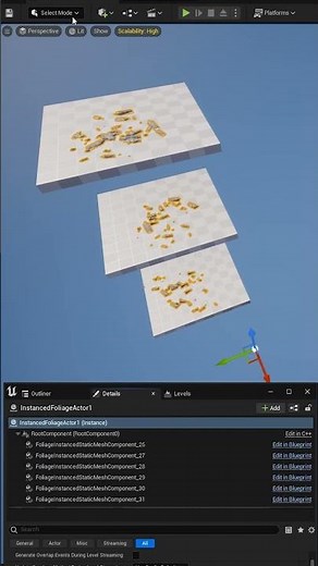 How to Create Multiple Instanced Foliage Sets in One Location – Unreal Engine Optimization!