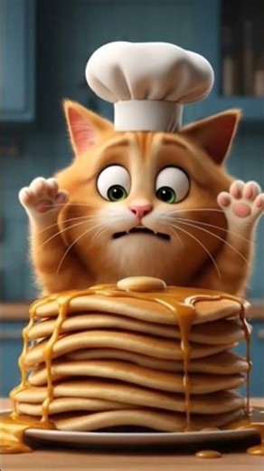 orange cat eating hungry 😮#videos #catvideo #funnycatvideos #newcatvideo #cat #animals