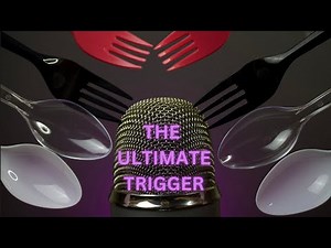 ASMR - Plastic Spoons on Mic | The Best Trigger Ever.